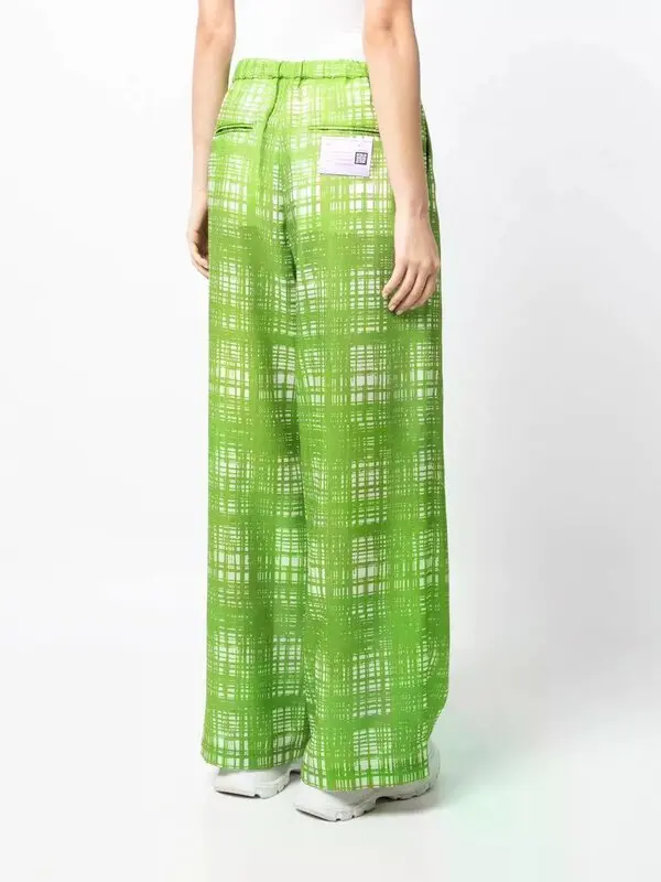 Mihara Yasuhiro Checked Pattern Trousers
