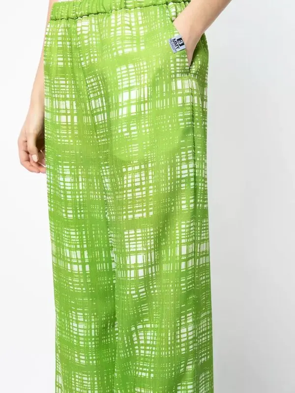 Mihara Yasuhiro Checked Pattern Trousers