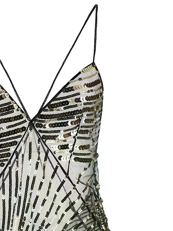 Emilio Pucci Sequin-embroidered Asymmetric Dress