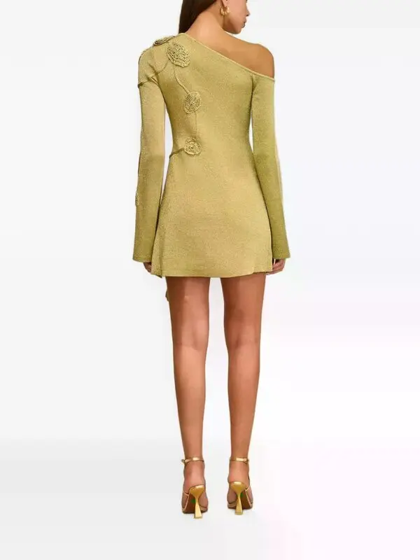 Cult Gaia Kaela Floral-appliqué Mini Dress