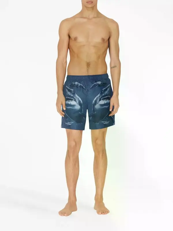 Burberry Shark-print Swim Shorts