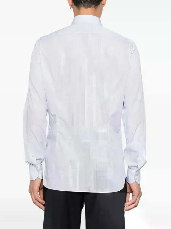 TRUZZI Buttoned Striped Shirt - Blue