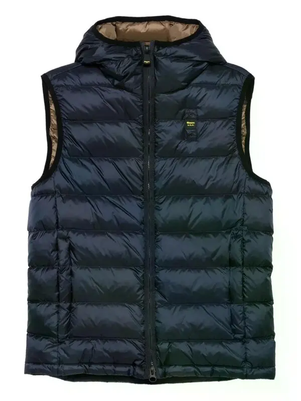 BLAUER. Hooded Padded Gilet