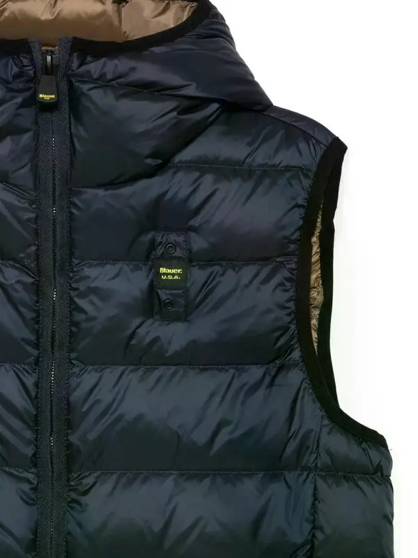 BLAUER. Hooded Padded Gilet