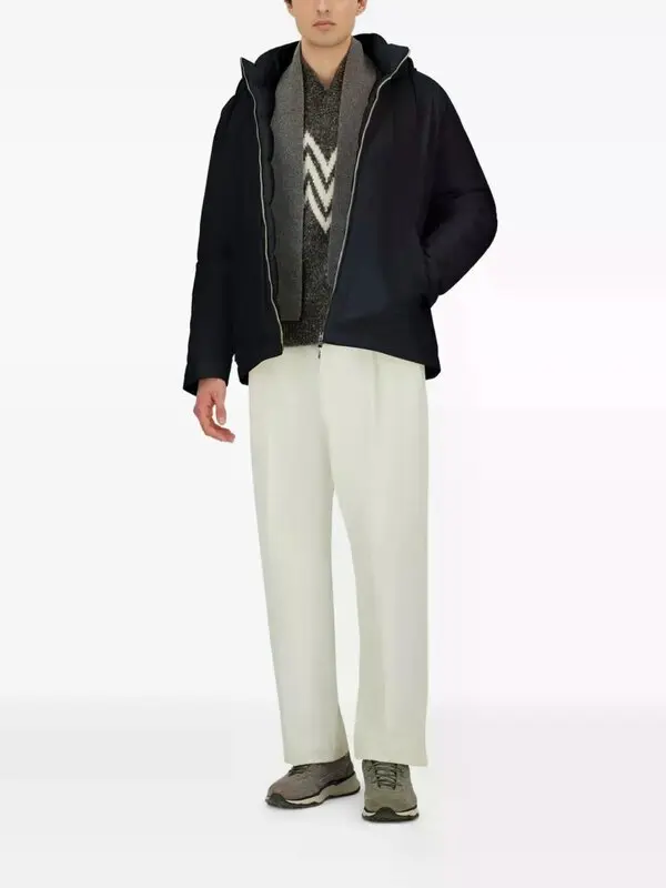 Herno Hooded Zip-up Jacket