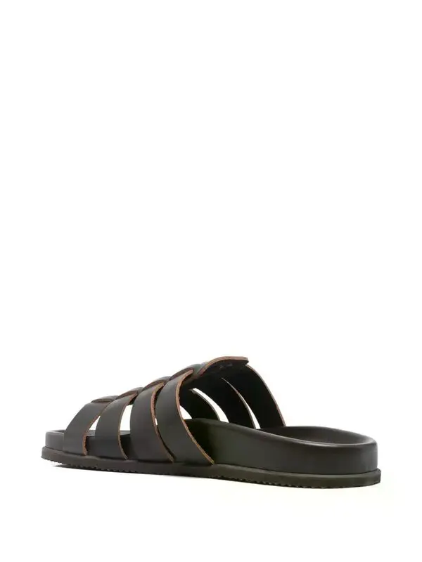 ANCIENT GREEK SANDALS Laodamas Woven Strap Sandals - Brown