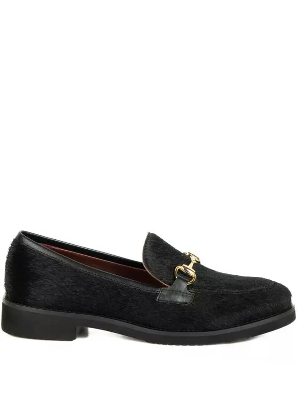 VIOLA RICCI Pony-hair Loafers With Gold-tone Hardware