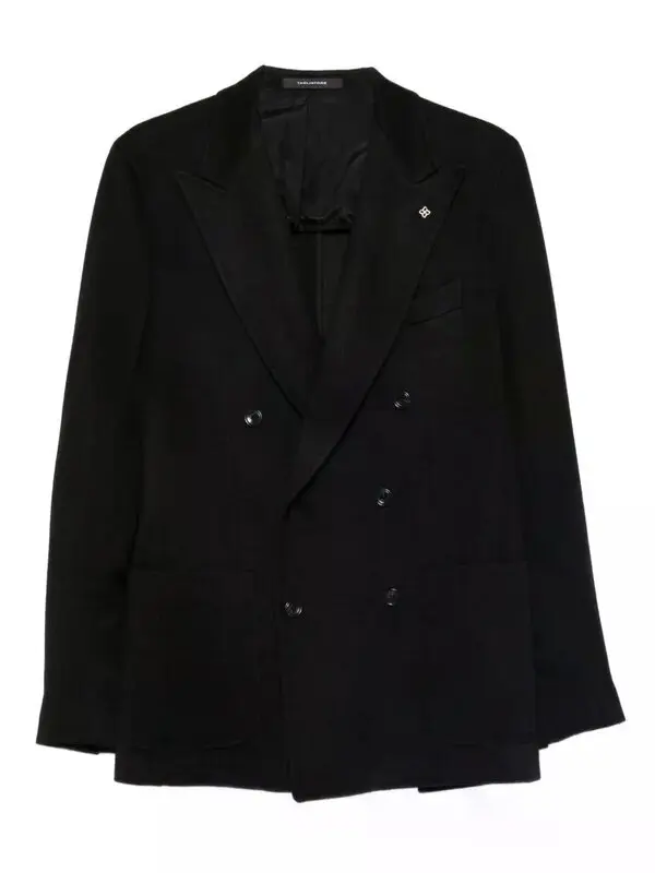 Tagliatore Double-breasted Pocket Blazer - Black