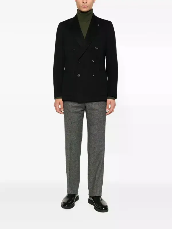 Tagliatore Double-breasted Pocket Blazer - Black