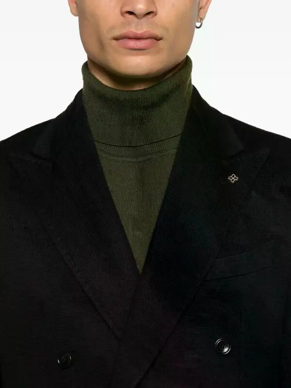 Tagliatore Double-breasted Pocket Blazer - Black