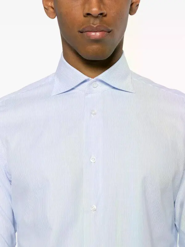 BORRIELLO NAPOLI Striped Cotton Shirt