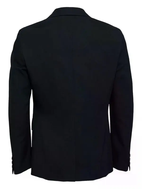 Comme Des Garçons Button-up Wool Jacket - Black