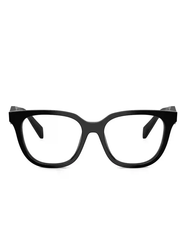 Prada Rectangle Frame Eyeglasses - Black