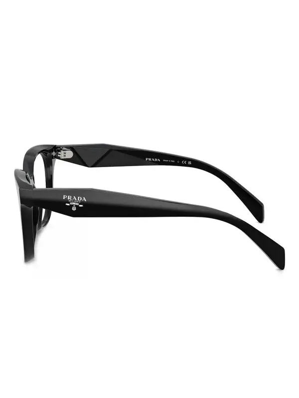 Prada Rectangle Frame Eyeglasses - Black