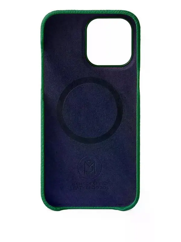 MAISON DE SABRE Leather Iphone 14 Pro Max Case - Green