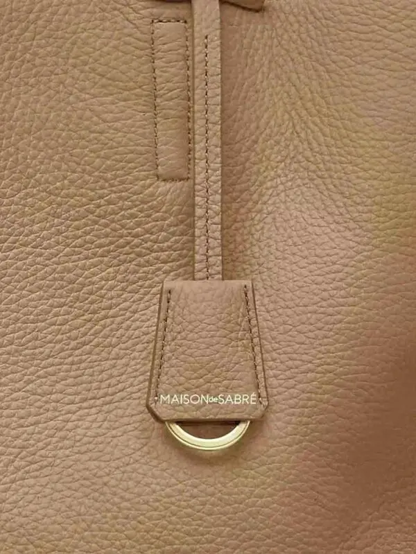 MAISON DE SABRE Leather Tote Bag - Neutrals