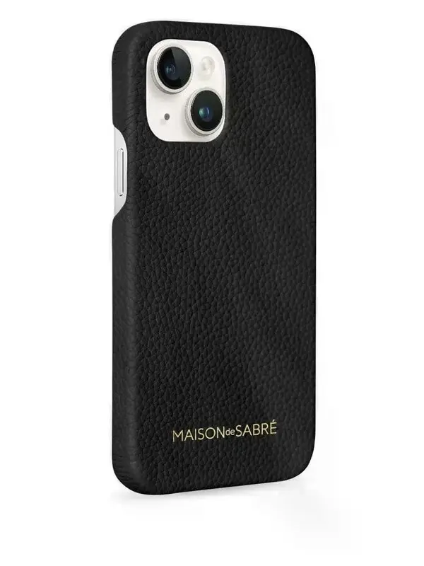 MAISON DE SABRE Leather Phone Case - Black