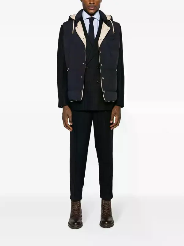 Brunello Cucinelli Chalk-stripe Double-breasted Suit