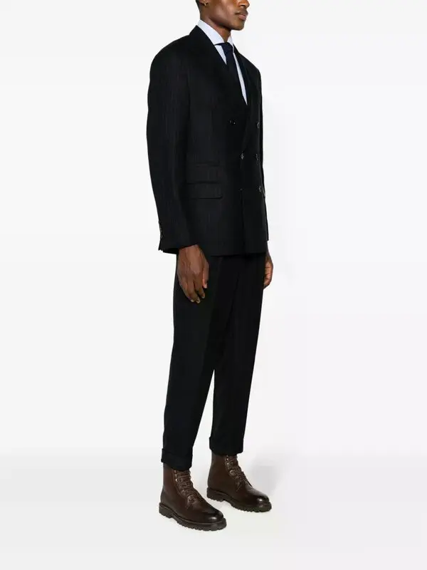 Brunello Cucinelli Chalk-stripe Double-breasted Suit