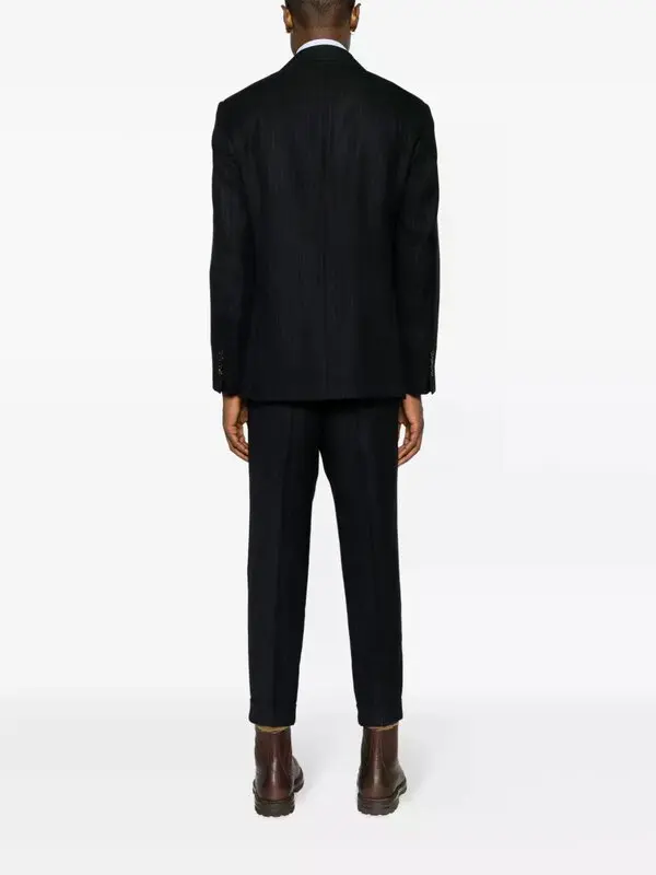 Brunello Cucinelli Chalk-stripe Double-breasted Suit