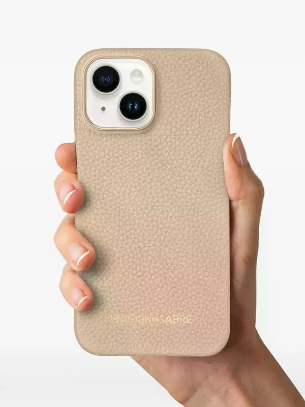 MAISON DE SABRE Leather Phone Case - Neutrals