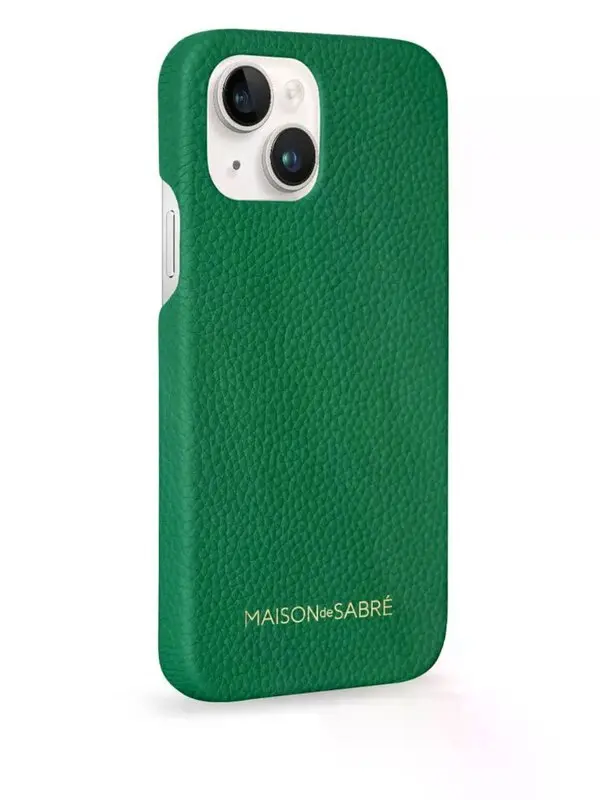 MAISON DE SABRE Leather Phone Case - Green