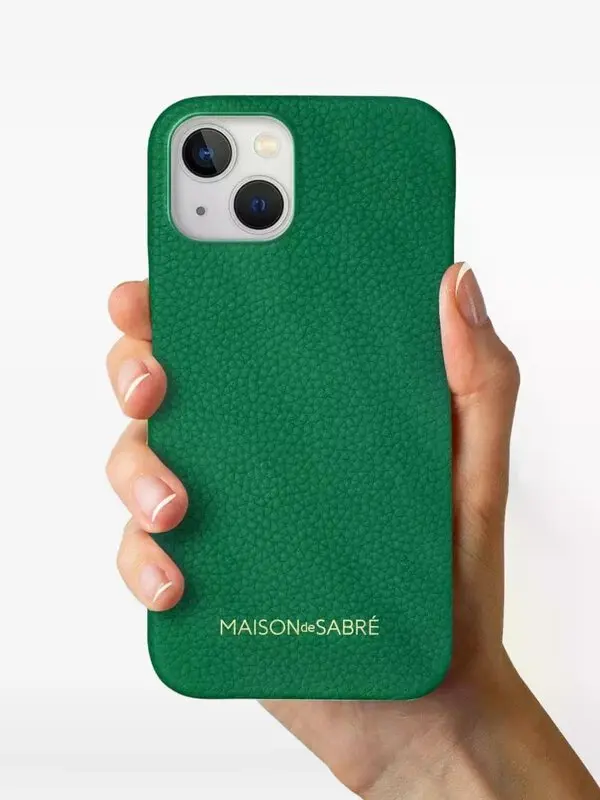 MAISON DE SABRE Leather Phone Case - Green