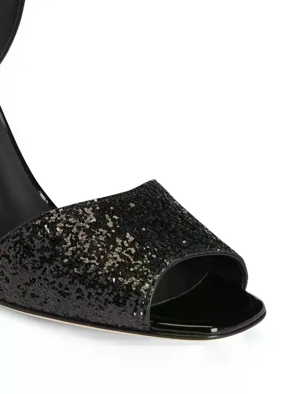 GIUSEPPE ZANOTTI Emmanuelle 80mm Glitter Sandals