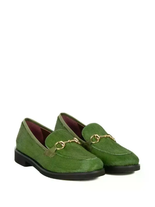VIOLA RICCI Hair-texture Flat Loafers
