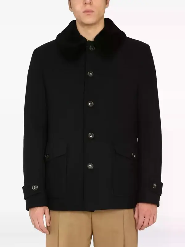 Saint James Pocketed Single-breasted Coat