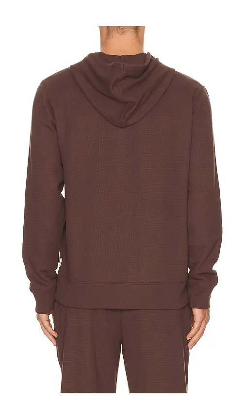Onia Waffle Half Button Hoodie