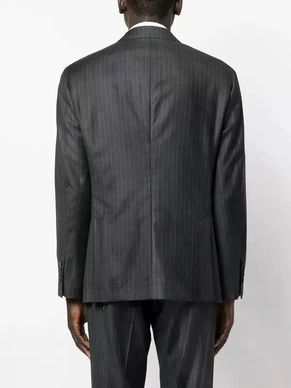 Brunello Cucinelli Chalk-stripe Virgin-wool Blazer
