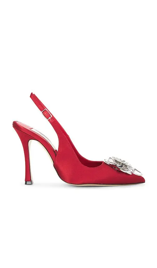 Blumarine Satin Sling Back Pump