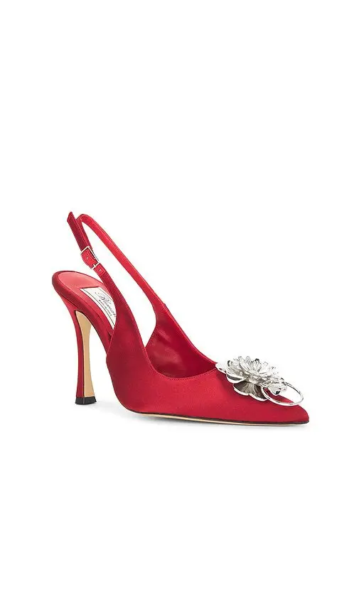 Blumarine Satin Sling Back Pump