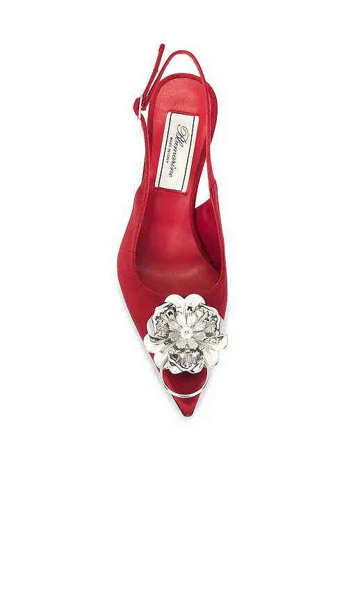 Blumarine Satin Sling Back Pump