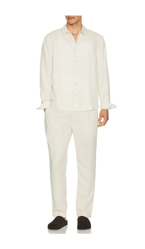 Onia Lyocell Overshirt In Neutral