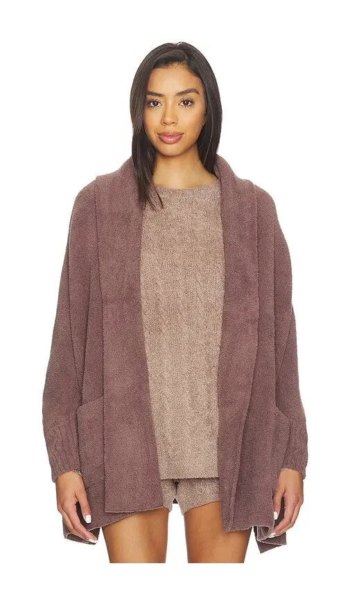 Barefoot Dreams X Cozychic Blanket Wrap In Taupe - Sable