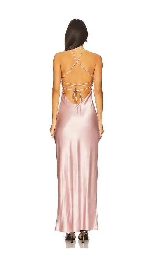 strapless open back dress Pink Plunging V Neck Dot Lace-Up A-line Homecoming Dress