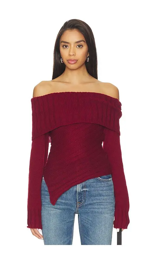 Line & Dot Betty Off-the-shoulder Sweater