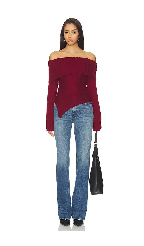 Line & Dot Betty Off-the-shoulder Sweater