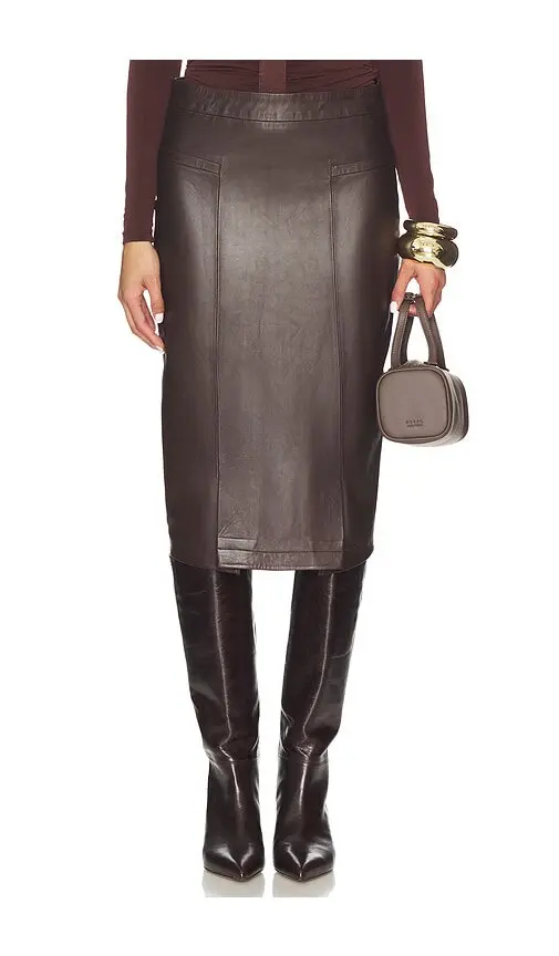Herve Leger The Estella Skirt - Walnut