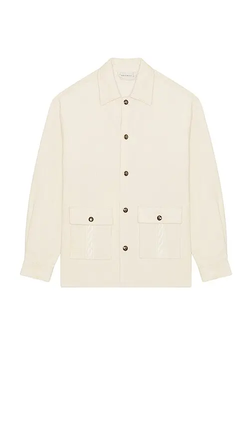 DRÃ´LE DE MONSIEUR La Surchemise Corduroy In White