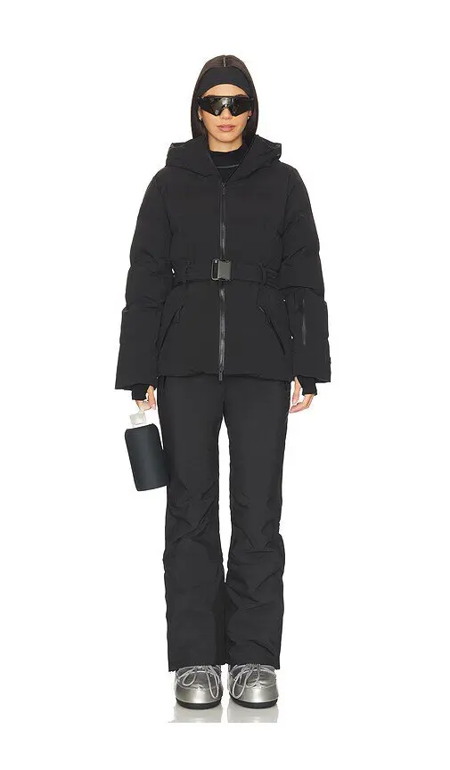 HALFDAYS Hedy Jacket With Belt And Hood - Black