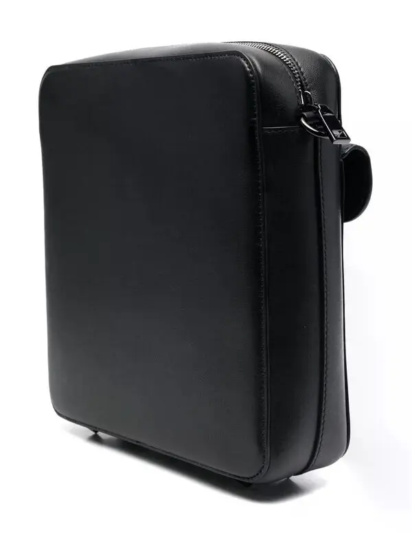 Valentino Garavani Vlogo Leather Messenger Bag