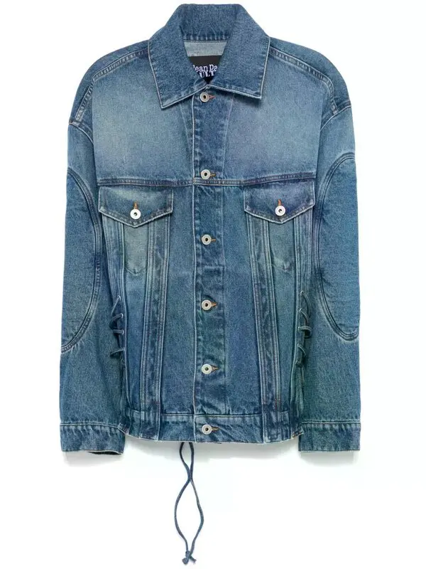 JEAN PAUL GAULTIER Lace-up Denim Jacket - Blue