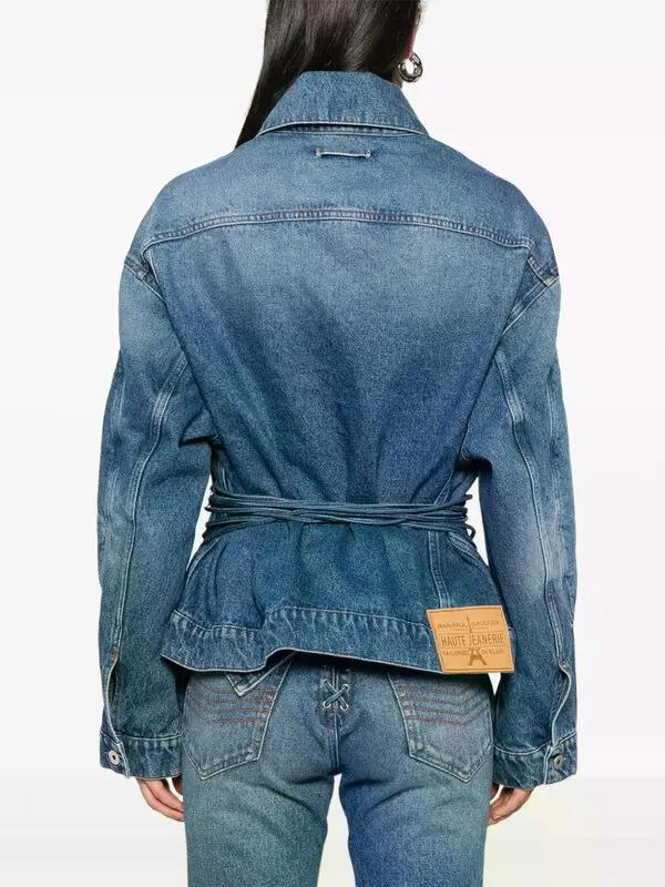 JEAN PAUL GAULTIER Lace-up Denim Jacket