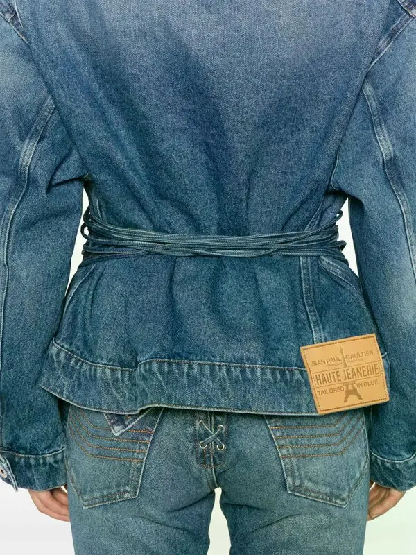 JEAN PAUL GAULTIER Lace-up Denim Jacket