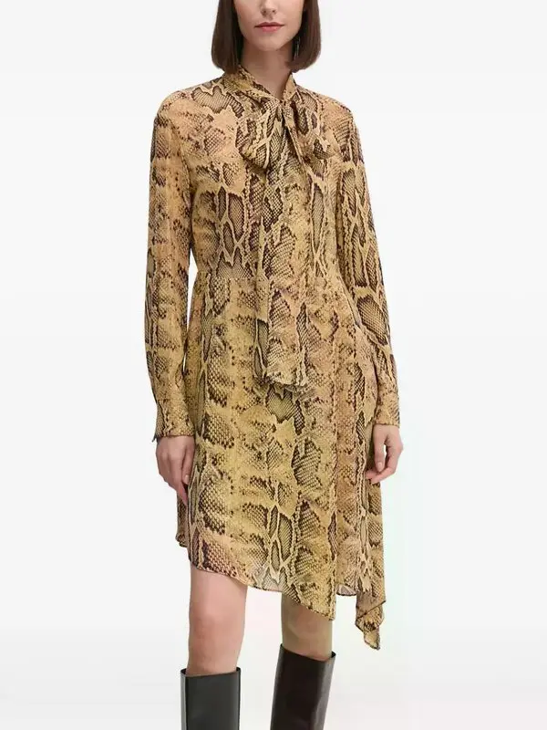 Sisley Snake-print Mini Dress