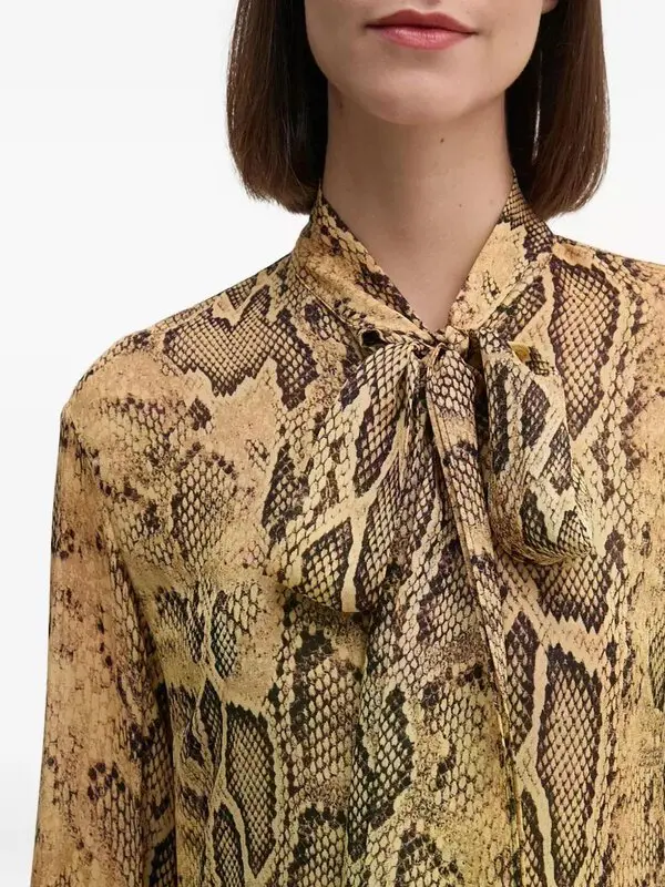 Sisley Snake-print Mini Dress