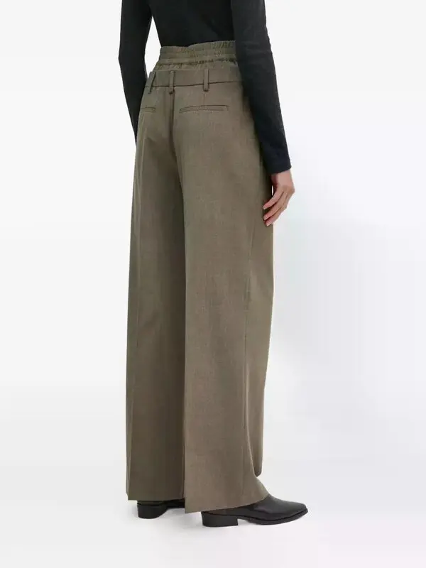 Sisley Double-waist Trousers